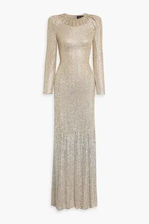 Jenny Packham Embellished Tulle Gown