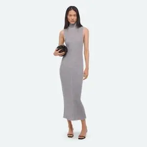 Helmut Lang T-neck Tank Dress - Cool Grey
