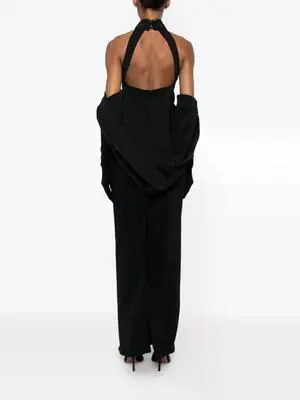 MITILIANE COUTURE Embellished Halterneck Maxi Dress
