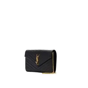 Saint Laurent Monogram Grain De Poudre Wallet