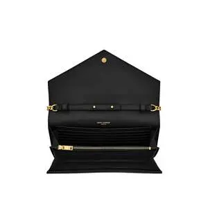 Saint Laurent Monogram Grain De Poudre Wallet