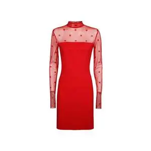 Givenchy 4g Mesh Dress - Red
