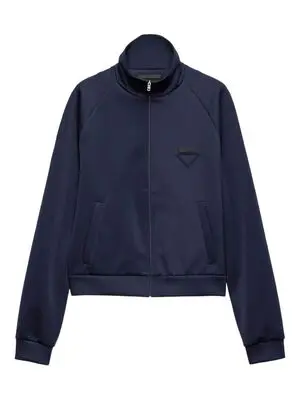 Prada Zippered Technical Fabric Jacket - Blue