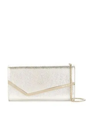 JIMMY CHOO Emmie Glee Chain Pouch - Silver