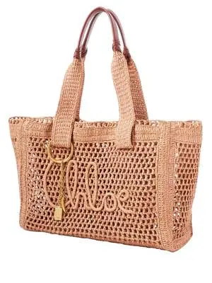 Chloé Raffia East-west Tote Bag - Multicolor