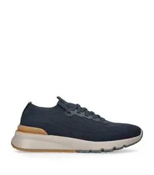 Brunello Cucinelli Knitted Low-top Sneakers - Brown