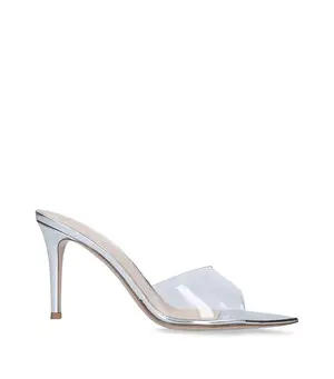GIANVITO ROSSI Elle Mules 85 - Silver