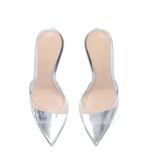 GIANVITO ROSSI Elle Mules 85 - Silver