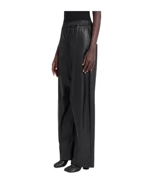 MAISON MARGIELA Light Pleather Wide-leg Trousers