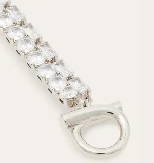FERRAGAMO Crystal Gancini Bracelet