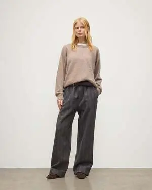 Johnstons Of Elgin Boyce Brushed Cashmere-silk Crew Neck Jumper