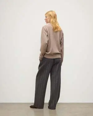 Johnstons Of Elgin Boyce Brushed Cashmere-silk Crew Neck Jumper