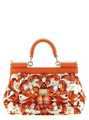 Dolce & Gabbana Sicily' Mini Handbag - Orange