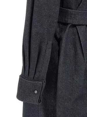 Max Mara Aller' Long Shirt Dress In Cotton