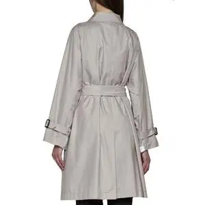 Max Mara Blend Cotton Trench Coat - Cream
