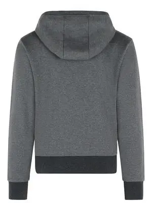 Thom Browne Zip-up Cotton Hoodie With Signature Detailing
