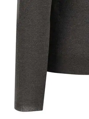 Brunello Cucinelli Sparkling Cashmere And Silk Knit Turtleneck Sweater - Gray