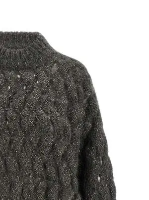 Brunello Cucinelli Mohair Blend High Neck Sweater