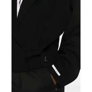 Sportmax Virgin Wool Oversized Hooded Jacket