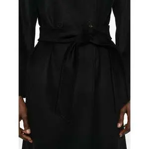 Max Mara Double Breasted Peacoat - Black