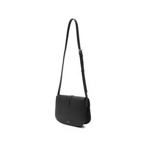 TOM FORD Leather Grained Shoulder Bag With T-clasp