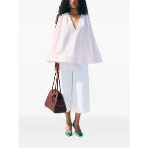 Jacquemus Cotton Striped V-neck Sleeveless Top