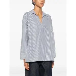 Max Mara Striped Cotton Shirt - Green