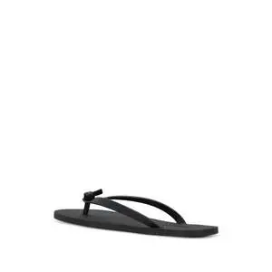 Saint Laurent Leather Knot Detail Flip-flops