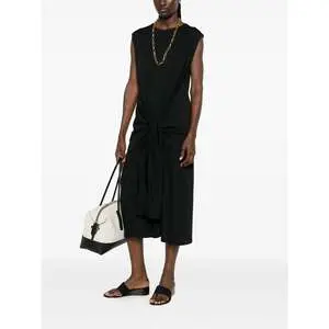 TOTEME Knotted Detail Day Dress - Black