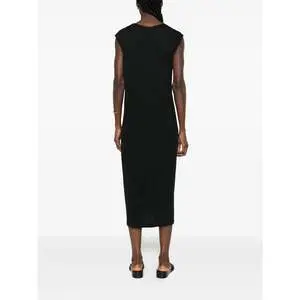 TOTEME Knotted Detail Day Dress - Black