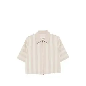 Fendi Cropped Striped Jacket
