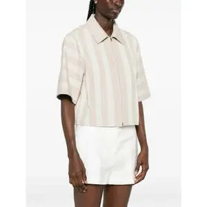 Fendi Cropped Striped Jacket
