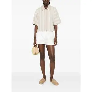 Fendi Cropped Striped Jacket