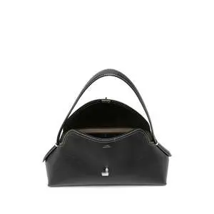 TOTEME Leather Top Handle Bag With T-lock Fastening
