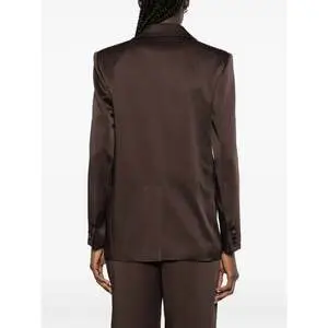 Max Mara Double-breasted Satin Blazer
