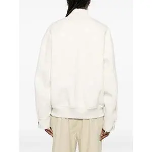 Sportmax White Virgin Wool Bomber Jacket