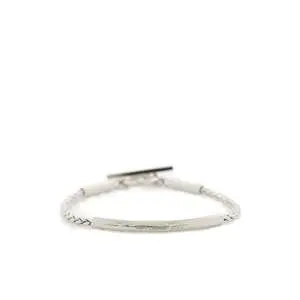 Saint Laurent Palladium-tone Rope Chain Bracelet