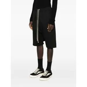 Rick Owens Drop-crotch Drawstring Shorts - Black