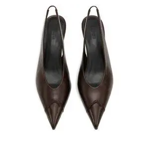 ROTATE BY BIRGER CHRISTENSEN Leather Slingback Kitten Heel Shoes