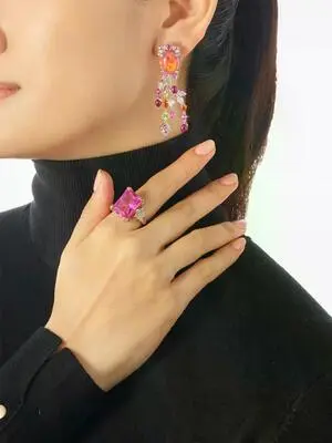 ANABELA CHAN Passiflora Multi-stone Earrings