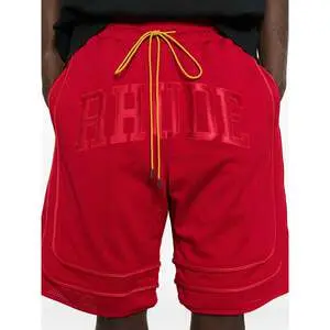 Rhude Polyester Bermuda Shorts With Logo Detail