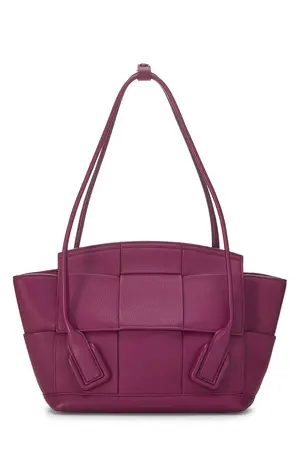 Bottega Veneta Calfskin Maxi Intrecciato Arco 33 Tote - Purple
