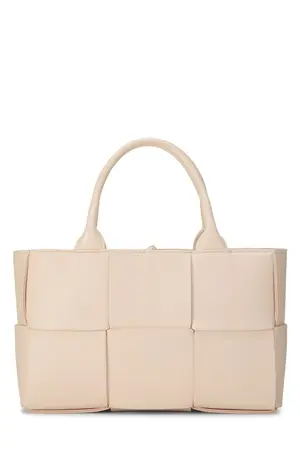 BOTTEGA VENETA Pink Calfskin Maxi Intrecciato Arco Tote Mini