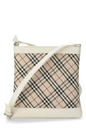 Burberry House Check Nylon Vertical Messenger