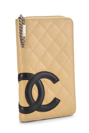 Chanel Calfskin Cambon Zippy Organizer
