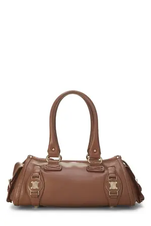 Celine Leather Shoulder Bag - Brown