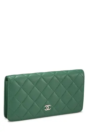 Chanel Quilted Lambskin Classic Long Yen Wallet
