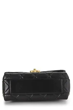Chanel Quilted Lambskin Pearl Logo Flap Bag
