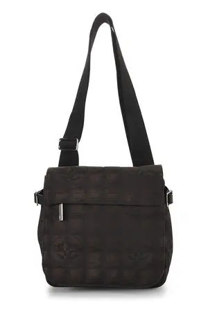 Chanel Nylon Travel Line Shoulder Bag - Brown