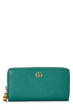 Gucci Gg Zip Around Wallet - Green